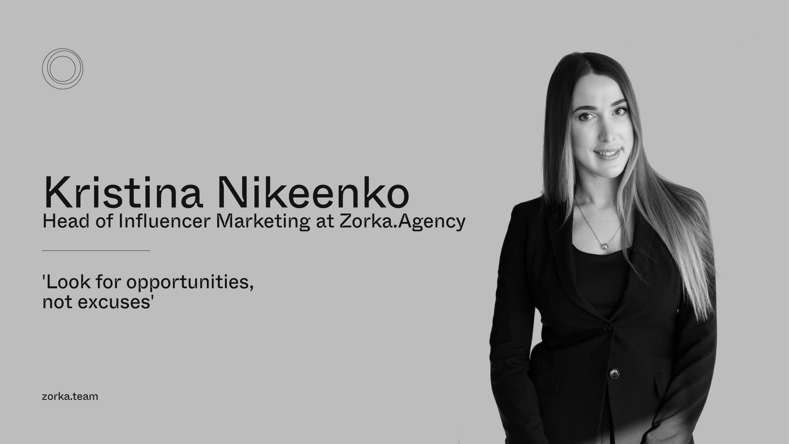 Meet Zorka.Team: Kristina Nikeenko - Zorka.Agency